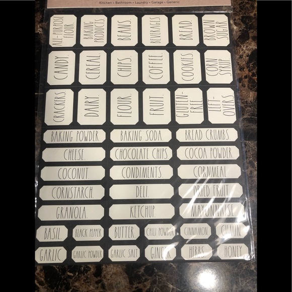 Rae Dunn | Kitchen | Newrae Dunn Organizing Labels | Poshmark